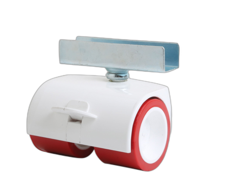 Double Pulley U Disc Caster With Brake,D40mm - HTS Caster